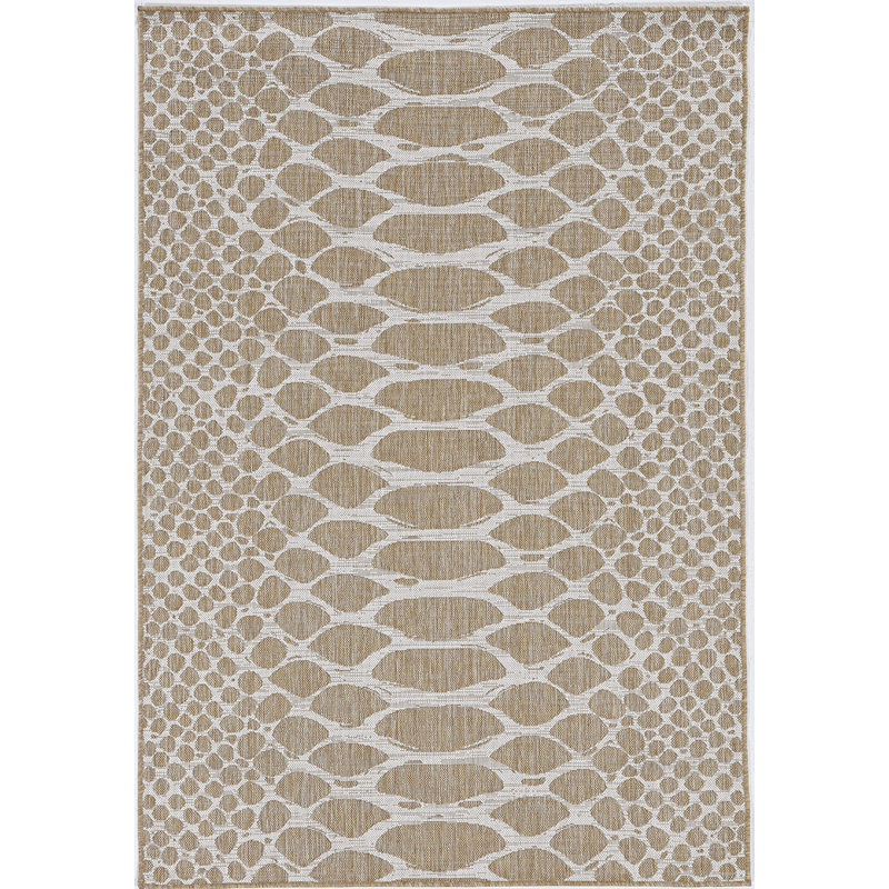 Wrought Studio™ Rectangle Chauntay Power Loomed Polypropylene Area Rug in Natural | Wayfair